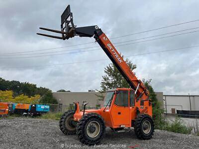 2011 Skytrak 8042 42' 8k Telescopic Reach Forklift Telehandler 4WD Cab ...