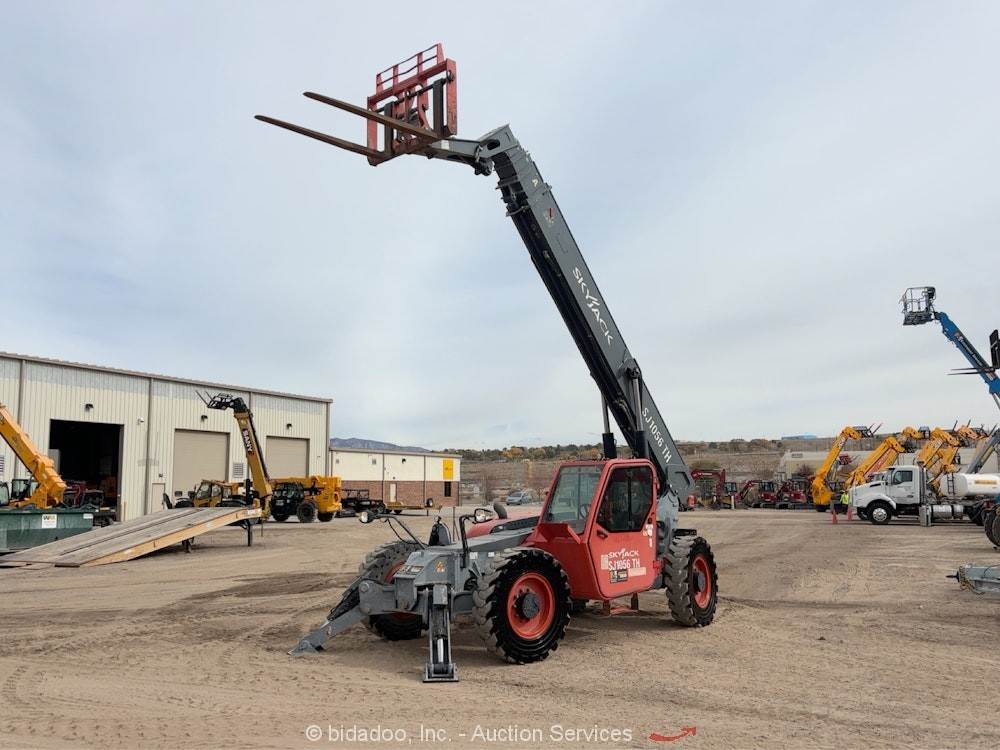 2018 Skyjack SJ1056TH 56' 10K Telescopic Reach Forklift Cab Telehandler ...