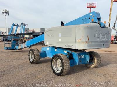 2015 Genie S-60 X 60' 4WD Diesel Telescopic Boom Lift Man Aerial ...