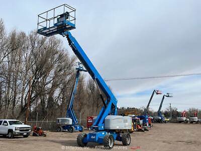2014 Genie S-60X 60' 4WD Diesel Telescopic Boom Lift Man Aerial ...