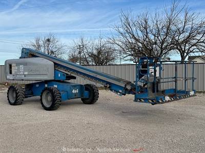 2014 Genie S-60X 60' 4WD Diesel Telescopic Boom Lift Man Aerial ...
