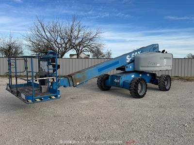2014 Genie S-60X 60' 4WD Diesel Telescopic Boom Lift Man Aerial ...