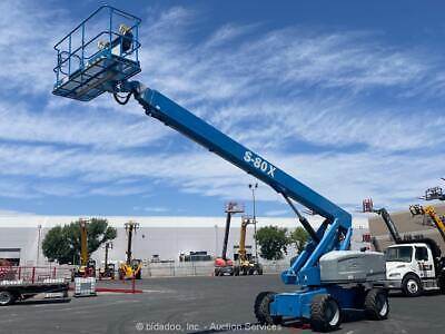 2014 Genie S-80X 80' 4WD Telescopic Boom Lift Manlift Aerial Platform ...