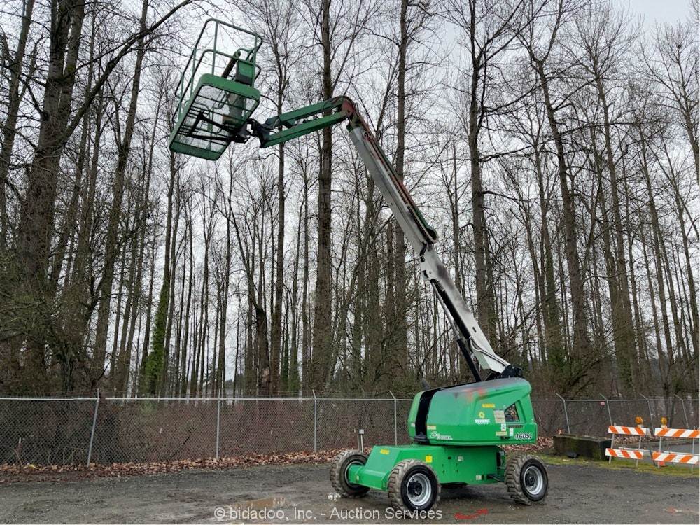 2017 JLG 460SJ 46' 4WD Telescopic Boom Lift Jib Man Aerial Platform ...