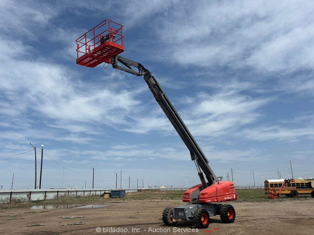 2014 Skyjack SJ66T 66' 4WD Diesel Telescopic Boom Lift Man Aerial Jib ...