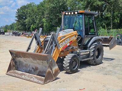 2018 Case 570N EP 4x4 Skip Loader Box Scraper Tractor 4-in-1 Bucket Cab ...