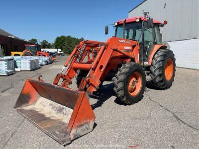 2002 Kubota M9000 4WD Diesel Utility Farm Tractor PTO Front-End Loader ...