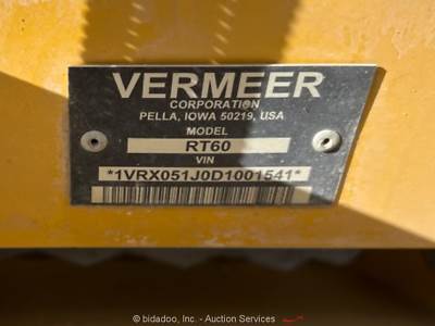Vermeer RT60 3" Walk Behind Mechanical Mini Trencher Soil Digger Honda ...
