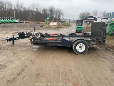 Custom Built 12' S/A Hydraulic Drop Steel Flatbed Equipment Trailer ...