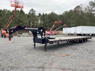 2023 Pj Trailer Gooseneck 40' 25k Flatbed Equipment Trailer Ramp TRA ...
