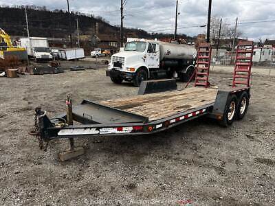 2010 Towmaster Contrail CV-12 16' T/A Drop Deck Equipment Trailer Ramps ...