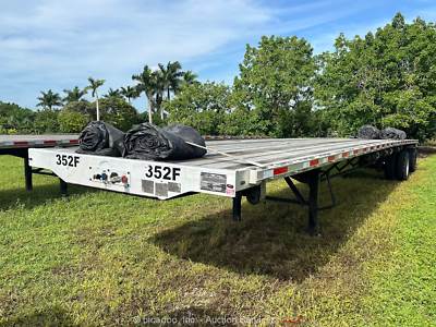 2019 Transcraft 554C T/A 48' Aluminum Flatbed Highboy Equipment Trailer ...