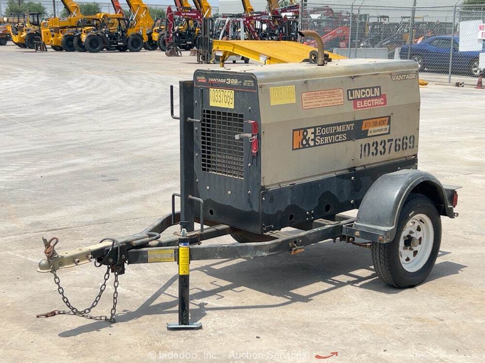 2021 Lincoln Electric VANTAGE 322 400A Diesel Towable Welder Generator ...