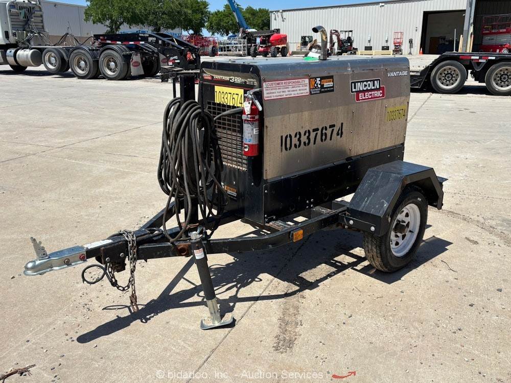 2021 Lincoln Vantage 322 Diesel Towable Welder Generator Kubota Diesel ...
