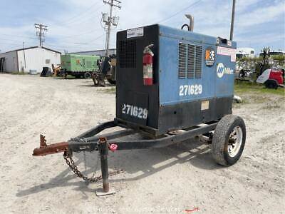2008 Miller BIG BLUE 400 Diesel Towable Welder Generator Genset 120 ...