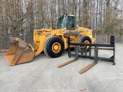 1999 Case 821C Articulating 4YD Wheel Loader Tractor Cab Bucket Forks ...