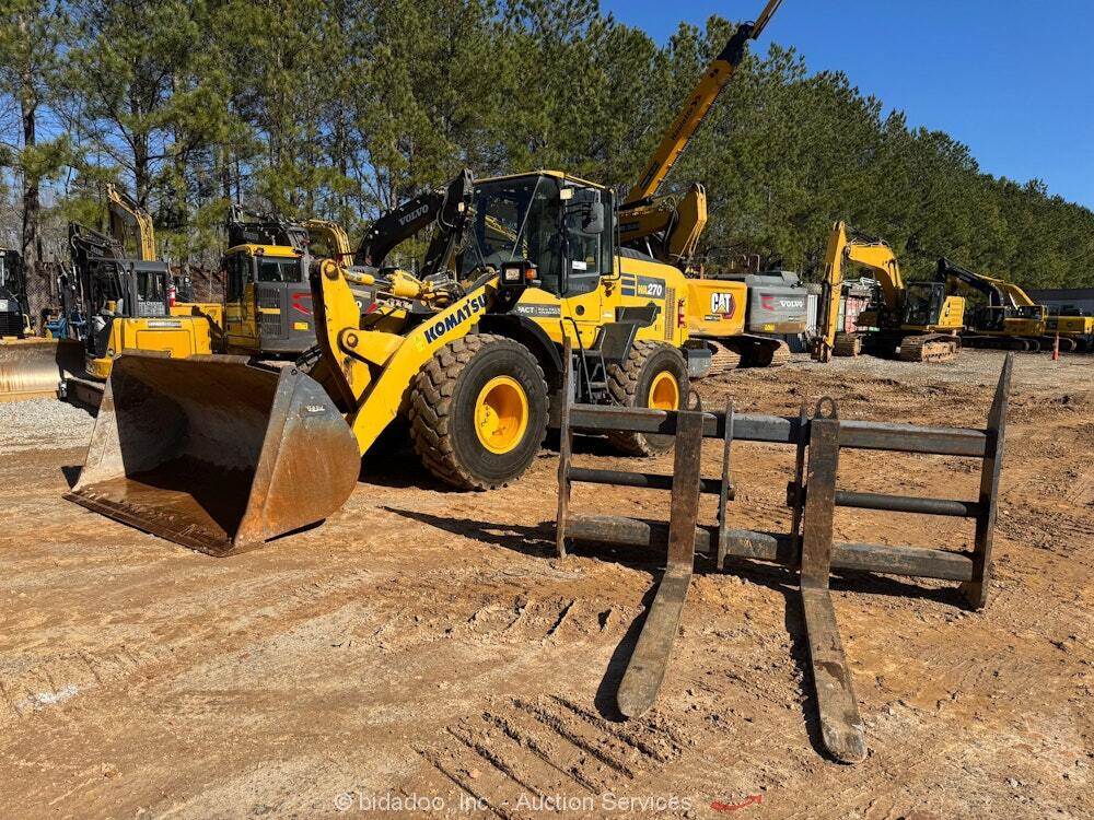 2020 Komatsu WA270-8 Articulating Wheel Loader Tractor A/C Bucket Forks ...