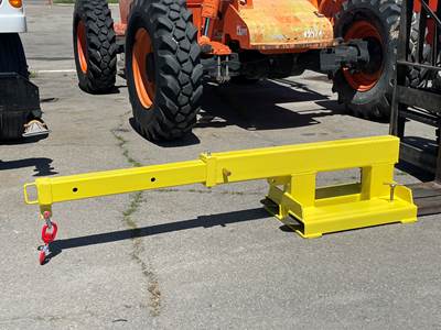Jib Boom Crane NEW Universal Fit for Telehandler Forklift 5,500 LB 6 ...