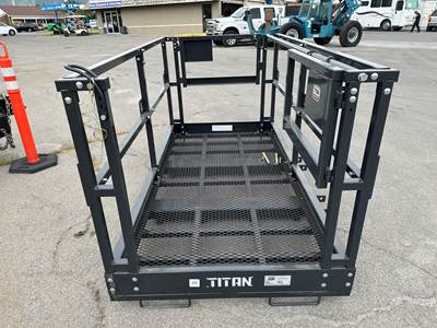 Telehandler Work Platform NEW 4' x 7' 8" Man Basket 1,700 LB Capacity 2 ...