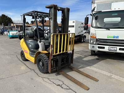 Warehouse Forklift 5,000 LB 3 Stage Sideshift 15' 8" Lift LPG Komatsu ...