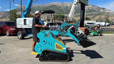 NEW Skid Steer Loader Walk Behind Stand On 2025 Machpro MPS300 13.5 HP ...