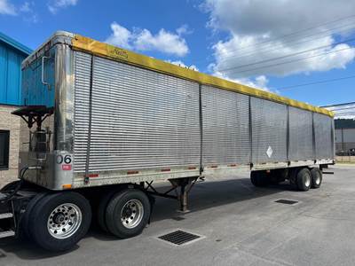 1998 Trailmobile 48x102 Tandem Axle Stainless Steel Open Top Trailer ...
