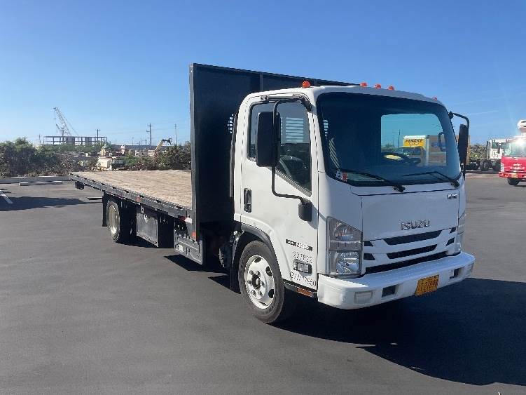 2019 Isuzu NQR 20 ft Flatbed Truck - 215HP, 6 Speed Automatic For Sale ...