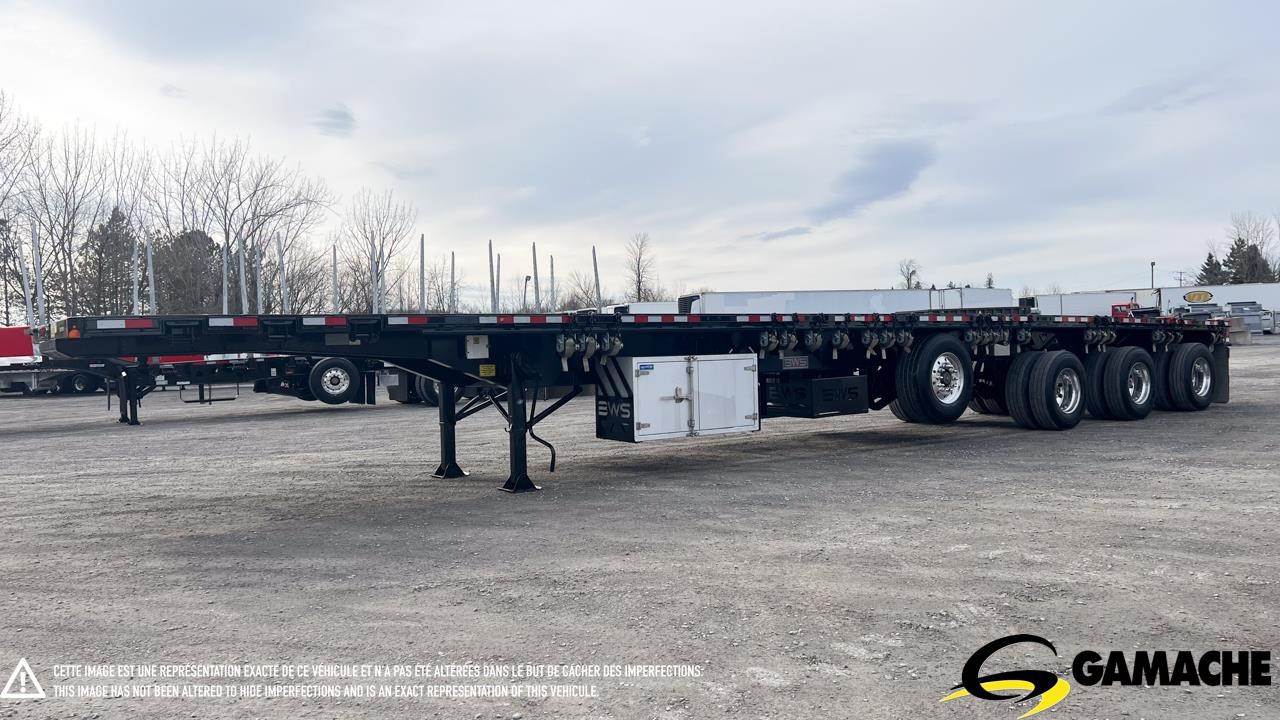 2024 BWS 53x102 Quad Axle Steel Flatbed Trailer - Hendrickson, Fixed ...