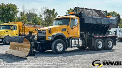 2014 Mack Granite GU813 Tandem Axle Plow / Spreader Truck - MP7, 405HP ...