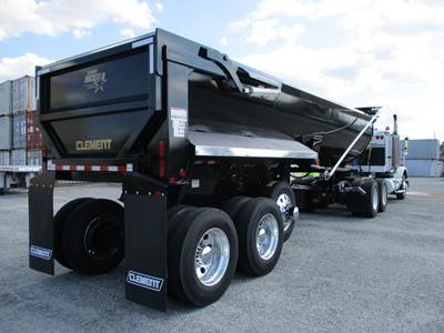 2025 Clement RockStar 30 ft Frameless Half Round End Dump Trailer - Tri Axle, Steel, Spring For ...