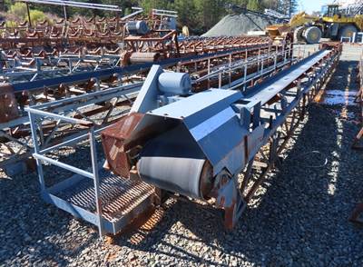 24” wide x 58’ long Aggregate Transfer or Stockpiling Conveyor Conveyor ...