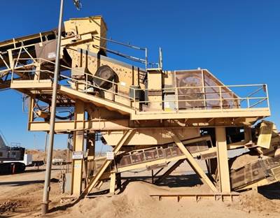 CRUSHER STRUCTURE with ALLIS Minerals 4’ wide x 12’ long two deck XH ...