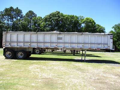 2001 RAM 39 ft Frameless End Dump Trailer - Tandem Axle, Aluminum, Air ...