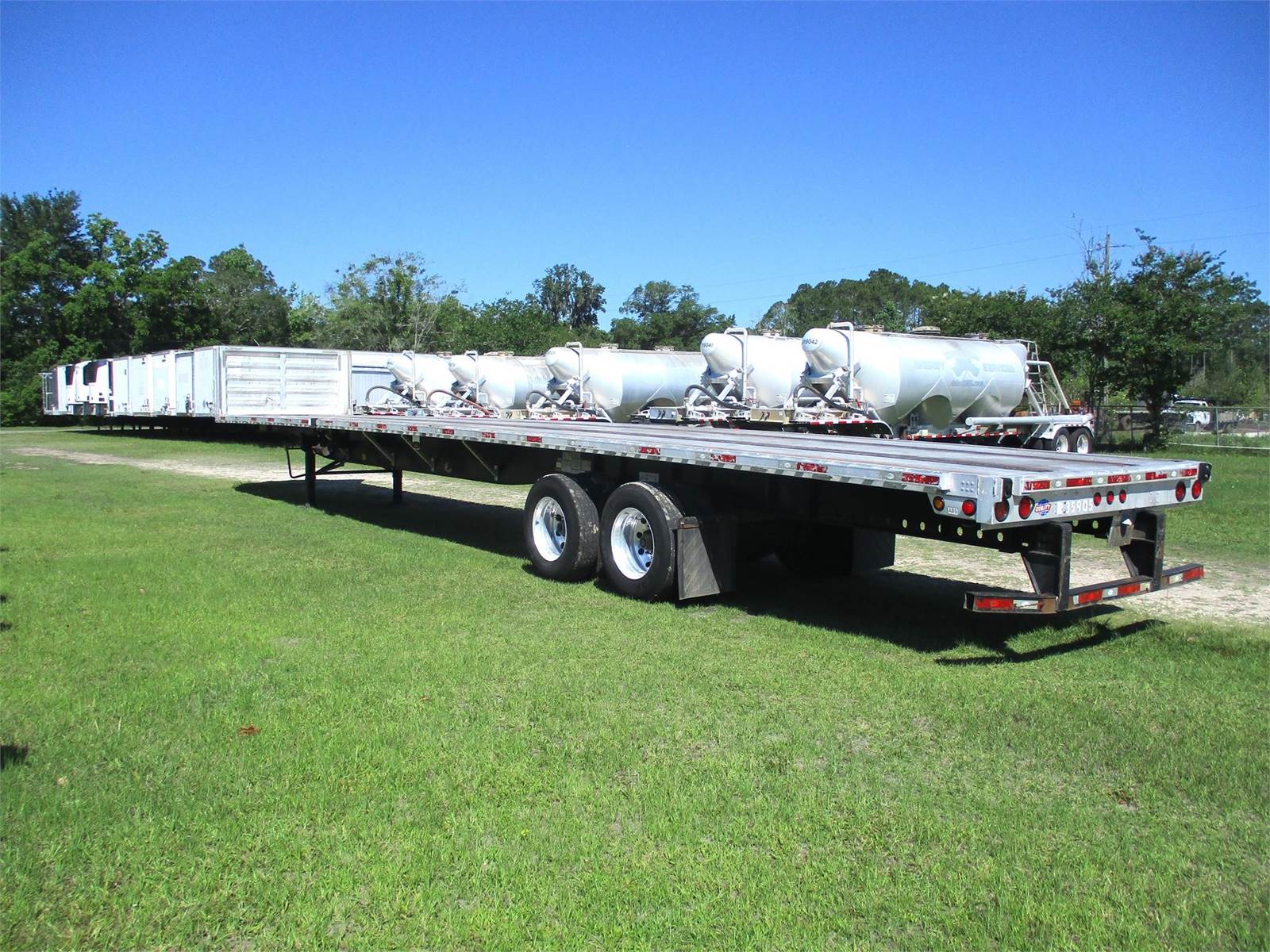 2013 UTILITY 53x102 Combination Flatbed Trailer - Air Ride, Sliding ...