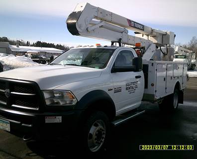 Ram 5500 4X4 Bucket Truck - Terex Hi-Ranger HR37M Aerial Lift 42 Ft ...