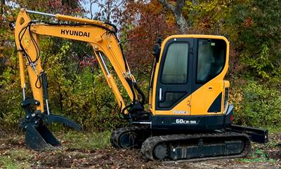2021 Hyundai R60CR-9A Excavator - Ryan's Equipment Grapple For Sale ...