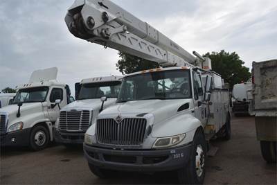 International DuraStar 4300 55 ft Boom / Bucket Truck - 2012 Terex HRX55 Aerial Lift, Automatic ...