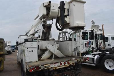 International DuraStar 4300 55 ft Boom / Bucket Truck - 2012 Terex HRX55 Aerial Lift, Automatic ...