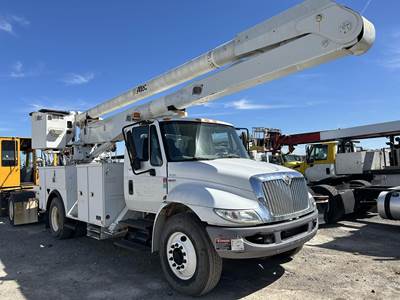 International DuraStar 4300 55 ft Boom / Bucket Truck - 2012 ALTEC AA755MH Aerial Lift ...