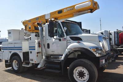 International WorkStar 7300 42 ft Boom / Bucket Truck - 2008 Altec L42M ...