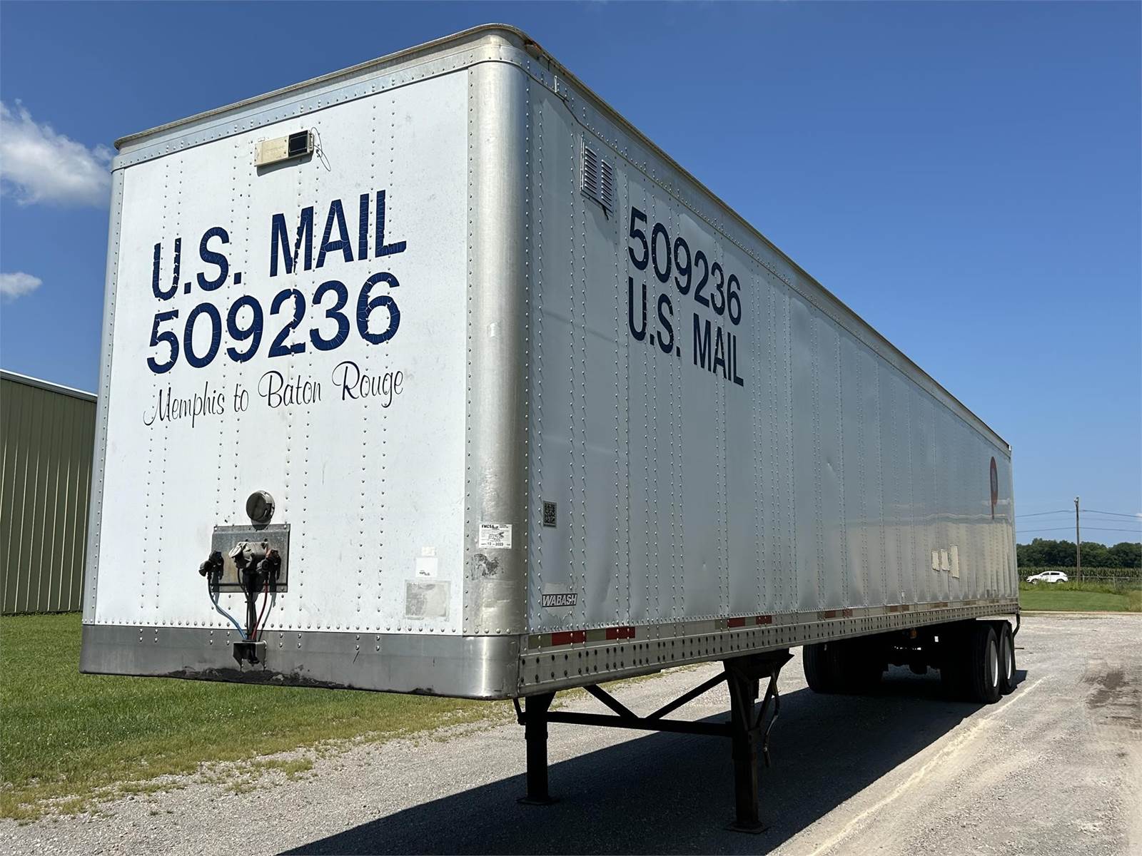 2004 Wabash 48 ft Dry Van Trailer - Roll up Door, Spring, Sliding Axle ...