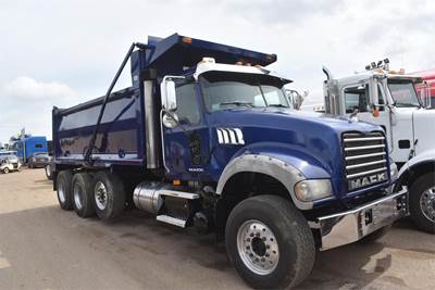 2009 Mack Granite GU713 Tri Axle Dump Truck - MP8 435HP, 18 Speed Manual, 16' Dump For Sale ...