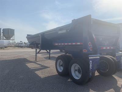 2025 ATRO 34 ft Frameless Half Round End Dump Trailer - Tandem Axle ...