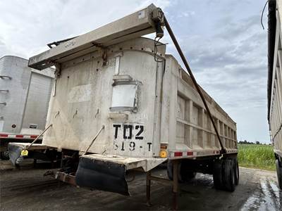 1984 CMC 27 ft Frameless End Dump Trailer - Tandem Axle, Aluminum ...