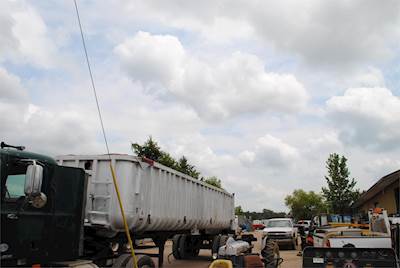1977 Hobbs 32 ft Frameless End Dump Trailer - Tandem Axle, Aluminum ...