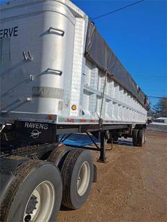 1998 Ravens 39 ft Frameless End Dump Trailer - Tandem Axle, Aluminum ...