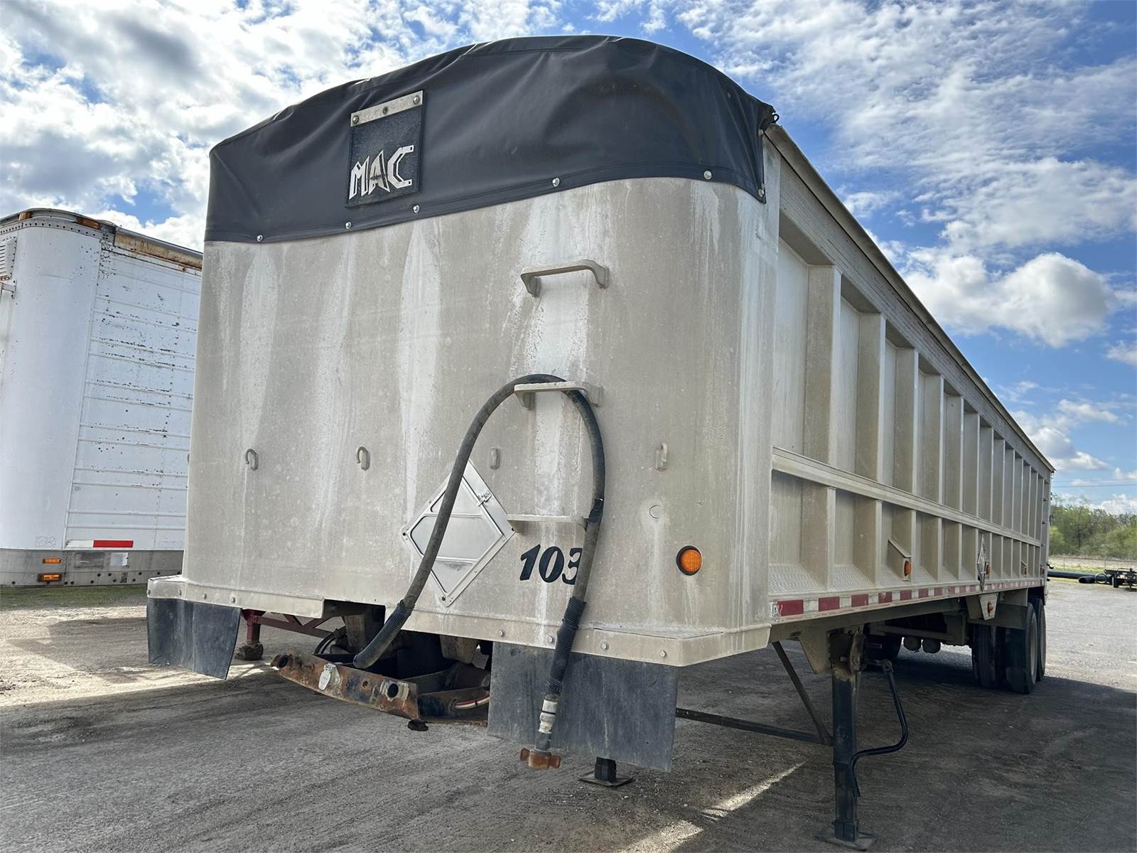 1991 Travis 39 ft End Dump Trailer - Tandem Axle, Aluminum, Air Ride ...