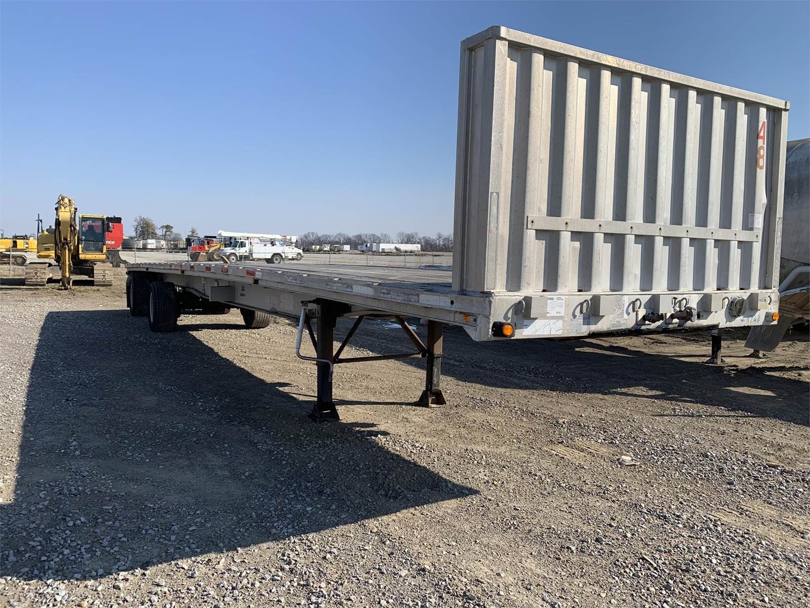 1997 Raven 48x96 Aluminum Flatbed Trailer - Air Ride, Spread Axle For ...