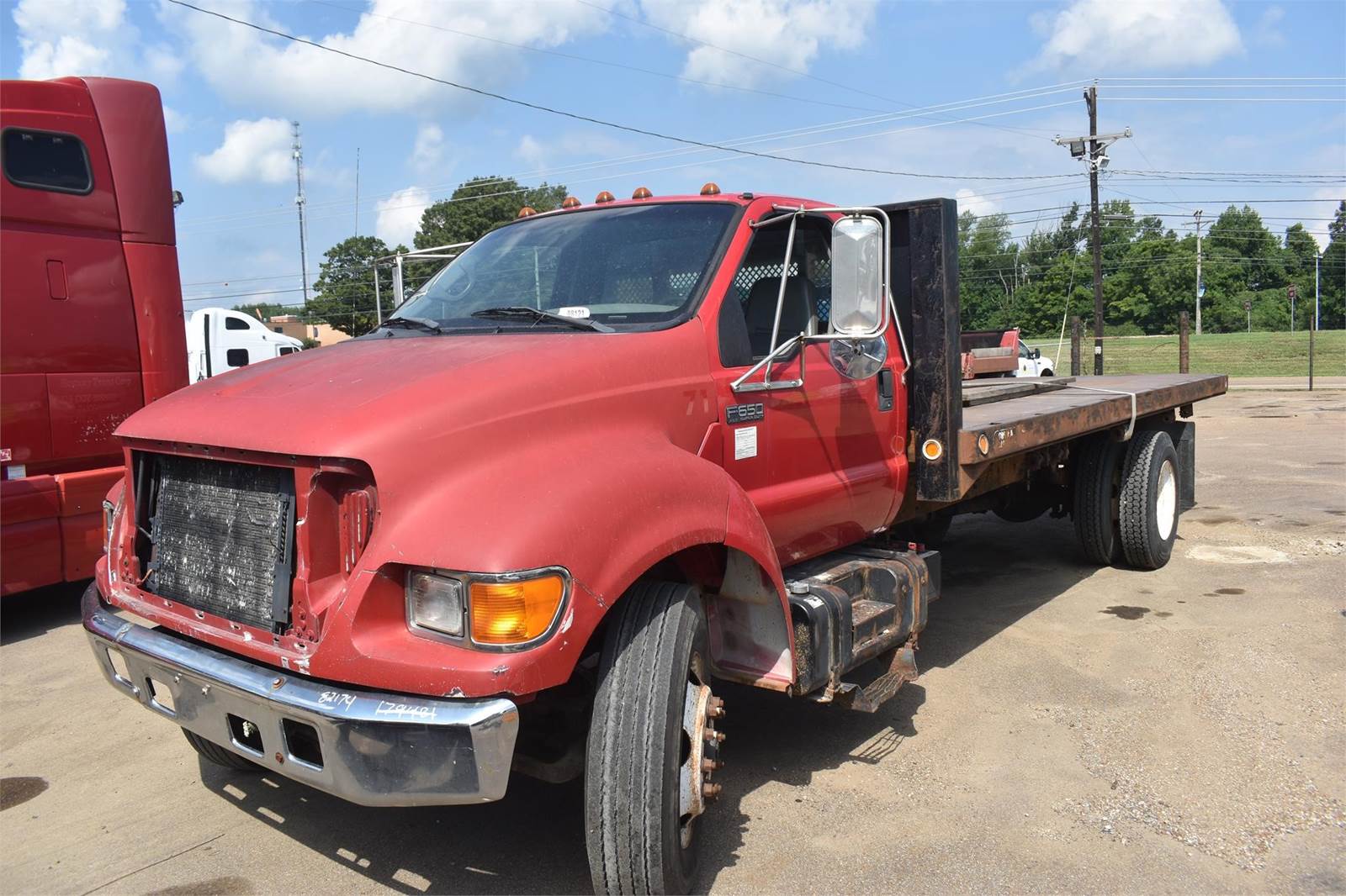 2002 Ford F-650 24 ft Flatbed Truck - 240HP, 6 Speed Manual For Sale ...