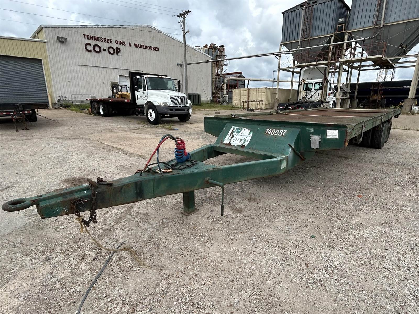1993 G & H MANUFACTURING INC 36 FLAT DECK TAG TRAILER Tag Trailer For ...